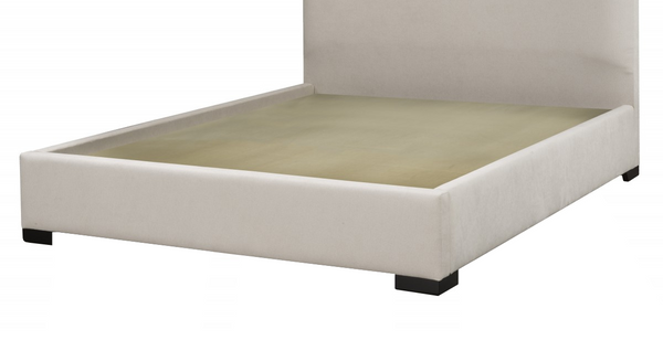 Beige Platform Bed | Neutral Bedroom Furniture